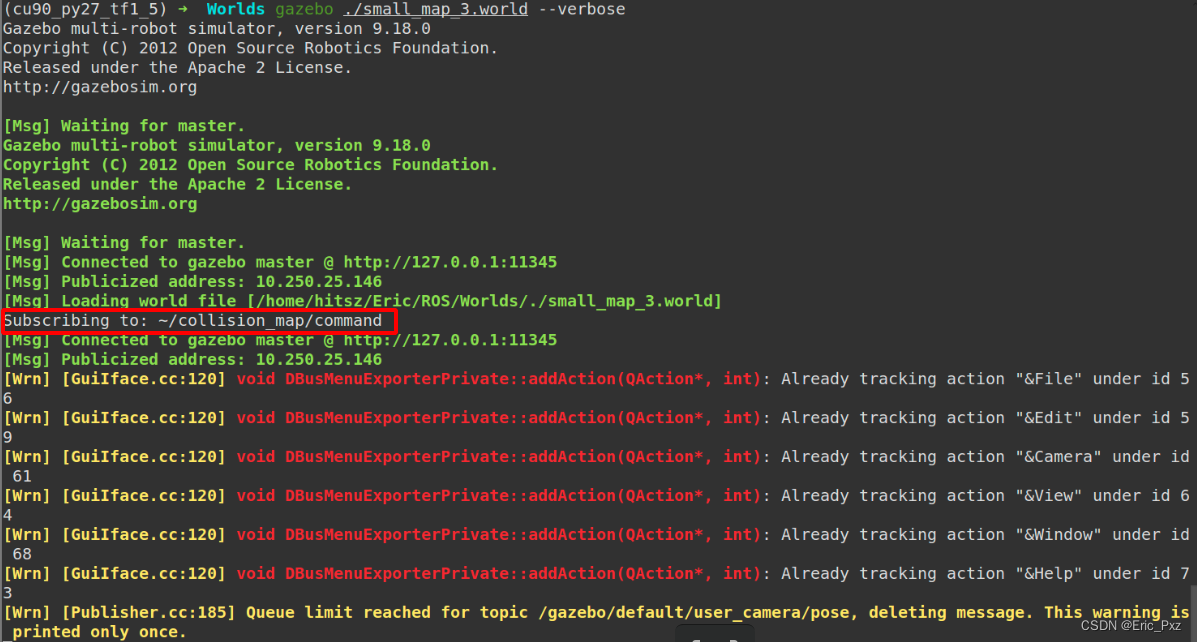 【学习笔记】ROS Gazebo map生成插件 collision_map_creator_plugin_3dplot 插件使用 ...