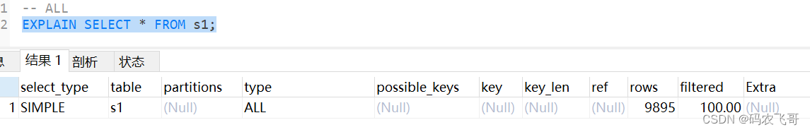 【MySQL从入门到精通】【高级篇】（二十四）EXPLAIN中select_type，partition，type，key，key_len字段的剖析_explain partition-CSDN博客
