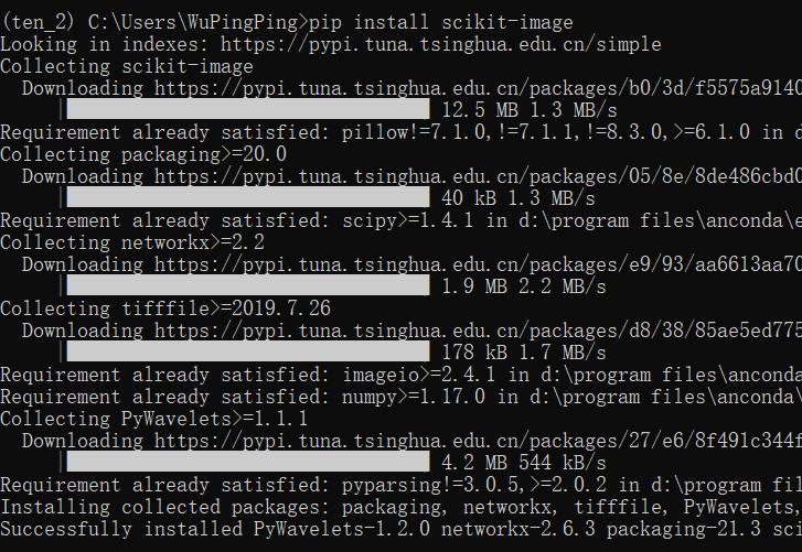 Win10下TensorFlow2缺失skimage、sklearn模块安装解决_conda安装tensorflow2和scikit ...