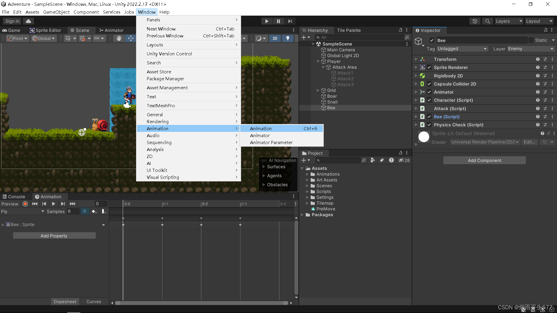 Unity2D动画创建_unity 2d animation-CSDN博客