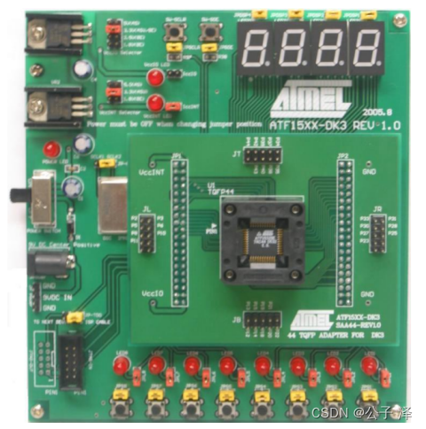CPLD开发板ATF15XX-DK3-U使用说明(内含全流程Atmel Prochip Designer和Atmel WinCUPL开发串烧方法)-CSDN博客