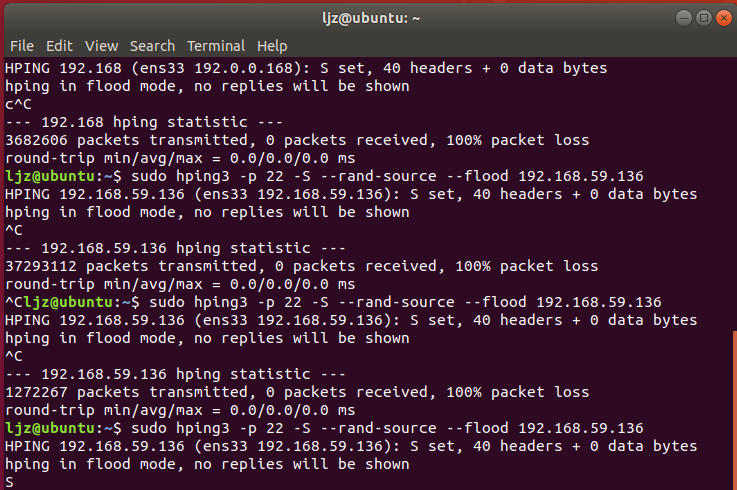 模拟网络攻击_ICMP/TCP攻击_大数据包攻击_泛洪攻击_misc attack-CSDN博客