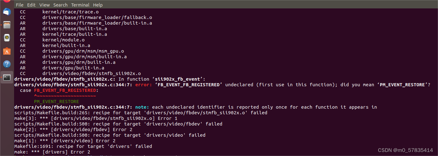 Makefile:1691: recipe for target ‘driver‘ failed_recipe for target ...