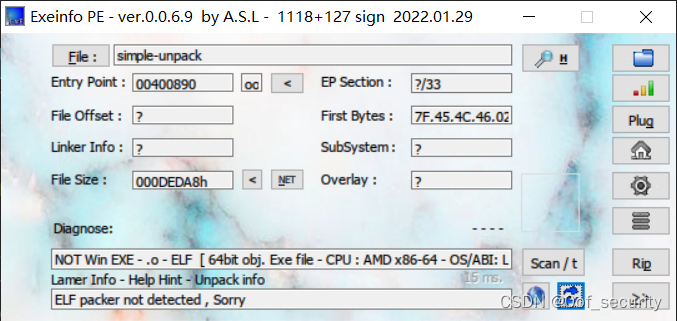 [XCTF] reverse simple-unpack_simple-unpack xctf-CSDN博客