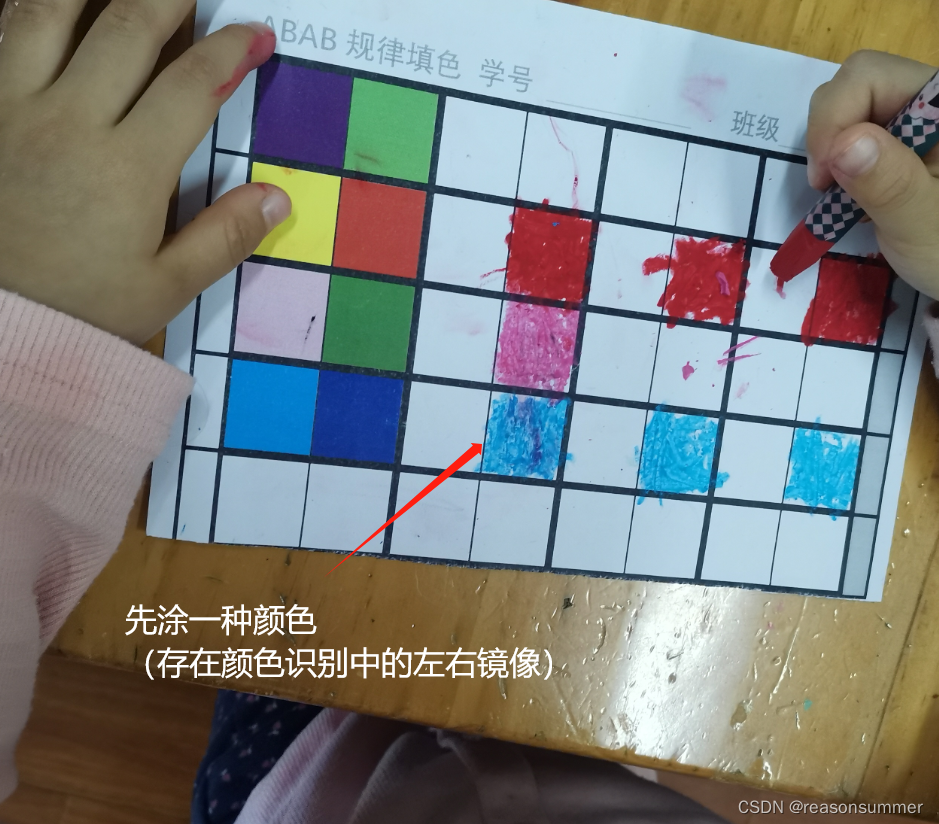 【教学类-19-04】202310《ABAB式-规律排序涂色-A4竖版2份》（中班)_根据颜色规律涂色 格子-CSDN博客