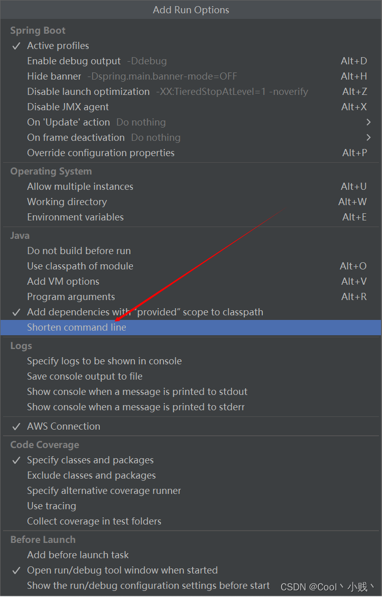 Idea 2022 2 3 启动springboot项目报错command Line Is Too Long Idea 2023版error Running Application