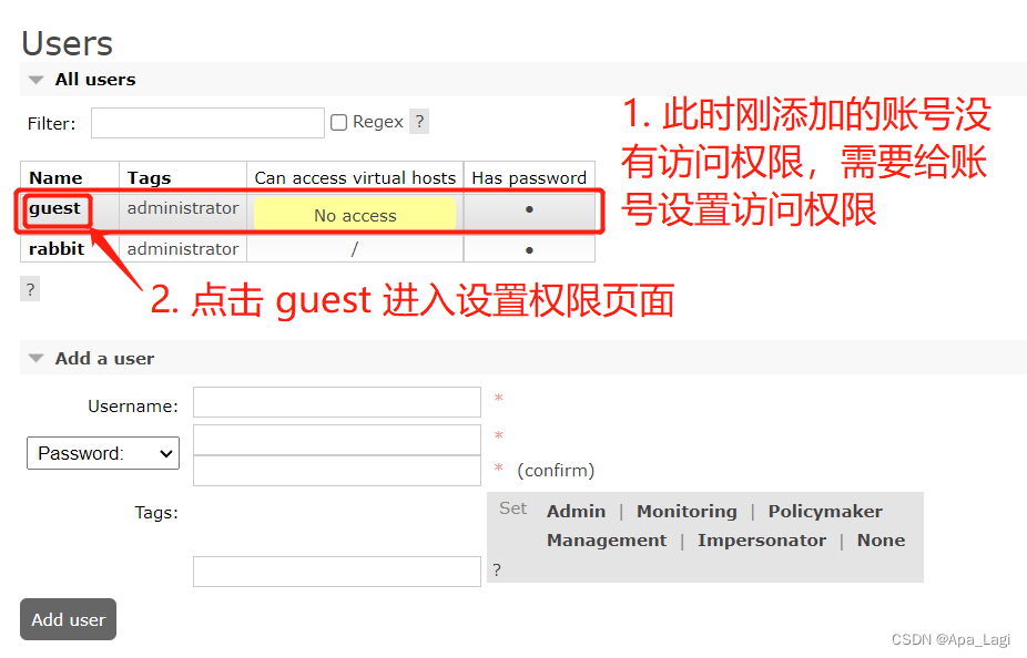 ACCESS_REFUSED - Login was refused using authentication mechanism PLAIN. For details see the ...