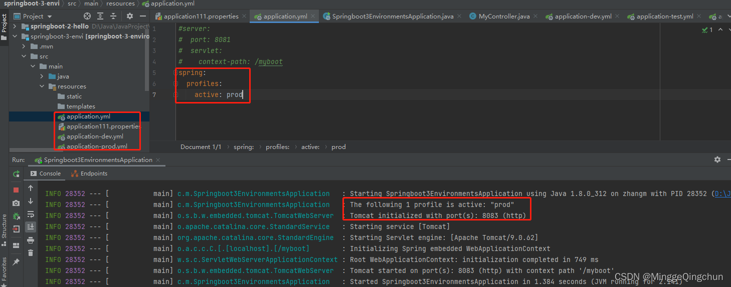 SpringBoot - SpringBoot入门简介；JavaConfig；核心配置application.yml(properties)，多环境设置_java application ...