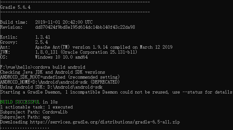 Vue3.0入门 + Vant3.0移动端实践（三）使用Cordova打包Android App_cordova build android-CSDN博客