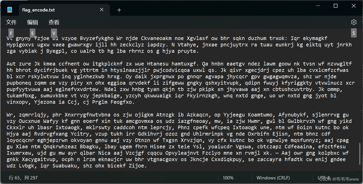[AFCTF 2018]Vigenère_[afctf2018]vigen猫re 1-CSDN博客
