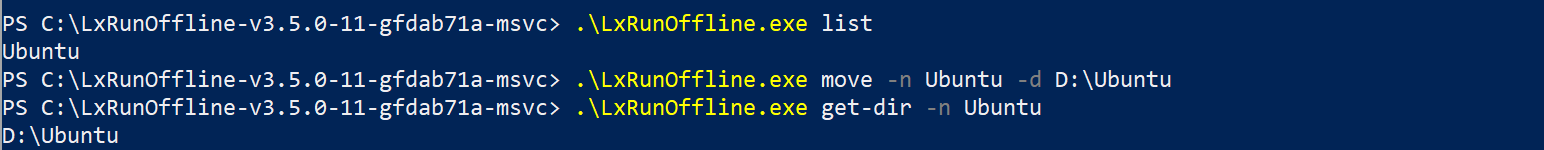 LxRunOffline.exe 迁移wsl到D盘时报错的解决办法-CSDN博客