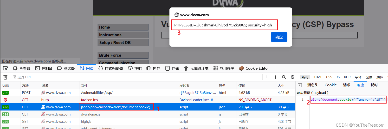 DVWA —— Content Security Policy (CSP 内容安全策略) Bypass_dvwa csp-CSDN博客