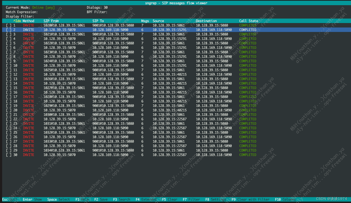 CentOS 环境 sngrep 安装及使用-CSDN博客