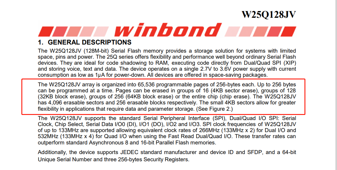 W25Q128之类的NOR Flash 使用记录_w25q128jv-CSDN博客