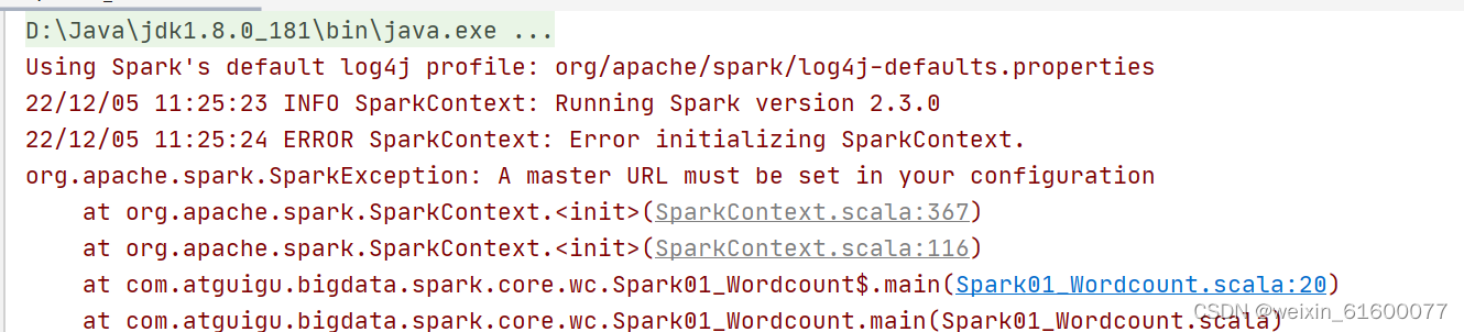 idea中用spark 编写wordcount报错问题和应对措施汇总_warn org.apache.hadoop.util.shell - did not find w-CSDN博客