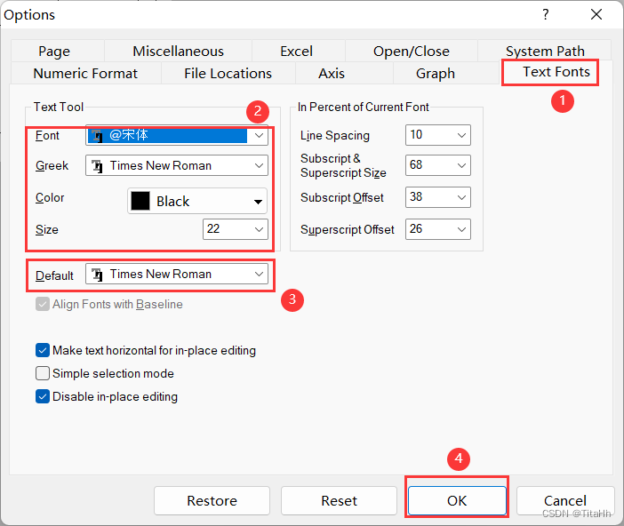 Origin 2017 调整默认字体的方法_origin2017怎么设置简体中文-CSDN博客