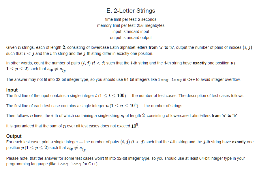 E. 2-Letter Strings-CSDN博客
