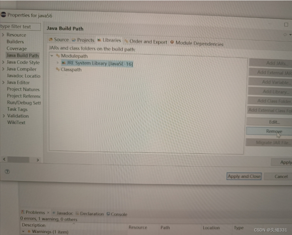 关于java Se Jdk 在eclipse中引发的警告 工作区中没有安装与此环境严格兼容的jre ,解决方法如下 工作空间中没有与此环境严格