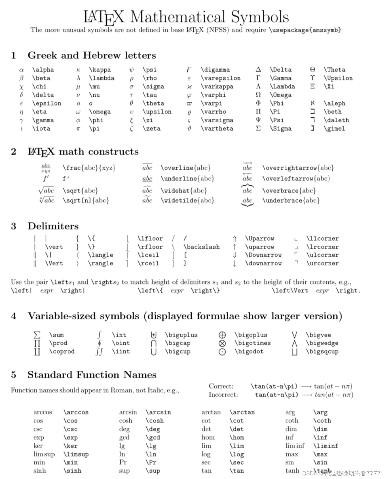 Latex数学符号-CSDN博客