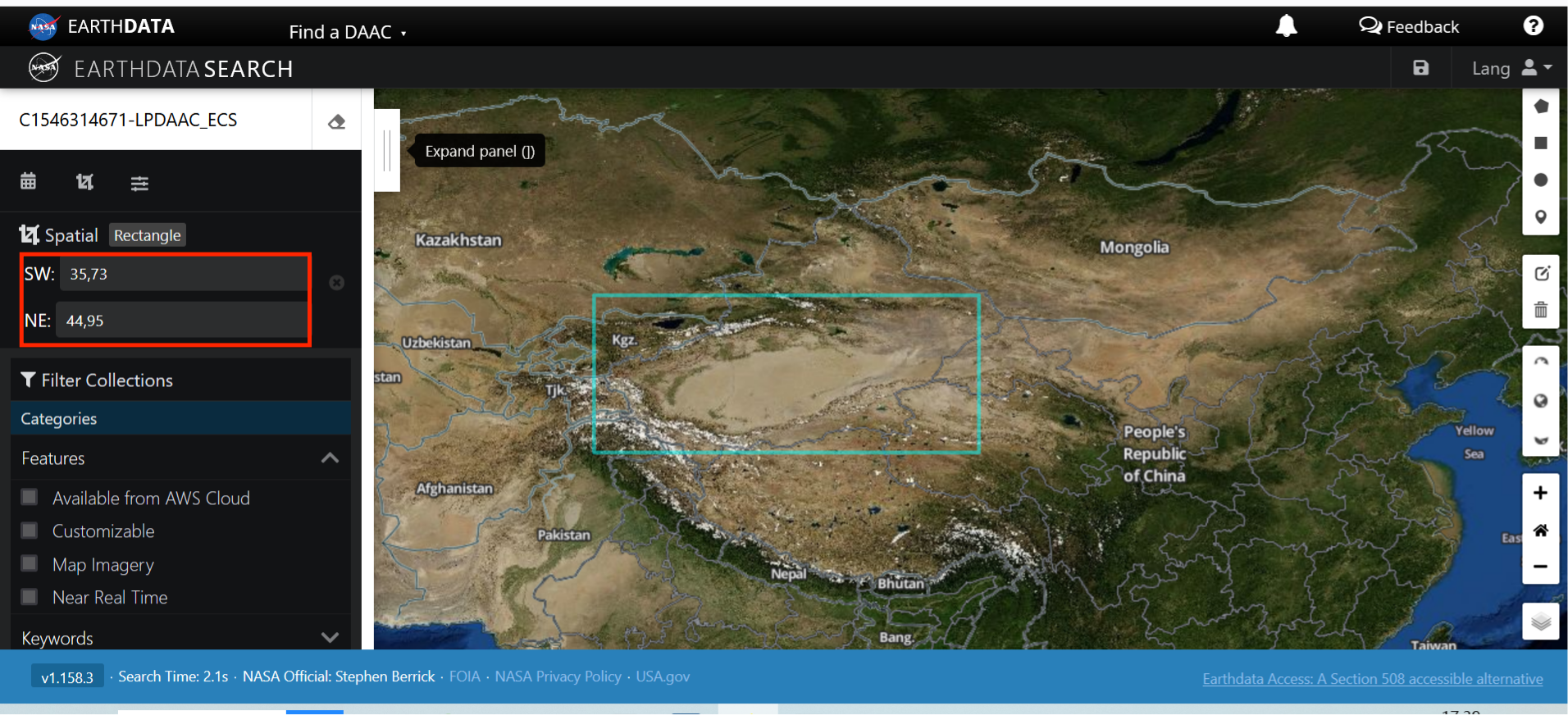 批量下载NASADEM_SCv001(SLOPE/ASPECT)数据_chmod 777 download.sh-CSDN博客