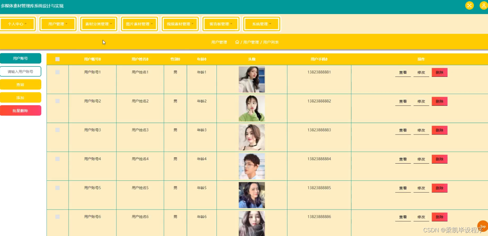 毕设项目：多媒体素材管理库系统设计与实现jspjavaspringmvcmysqlmybatis校园多媒体素材管理库的开发与应用的设计与实现 Csdn博客