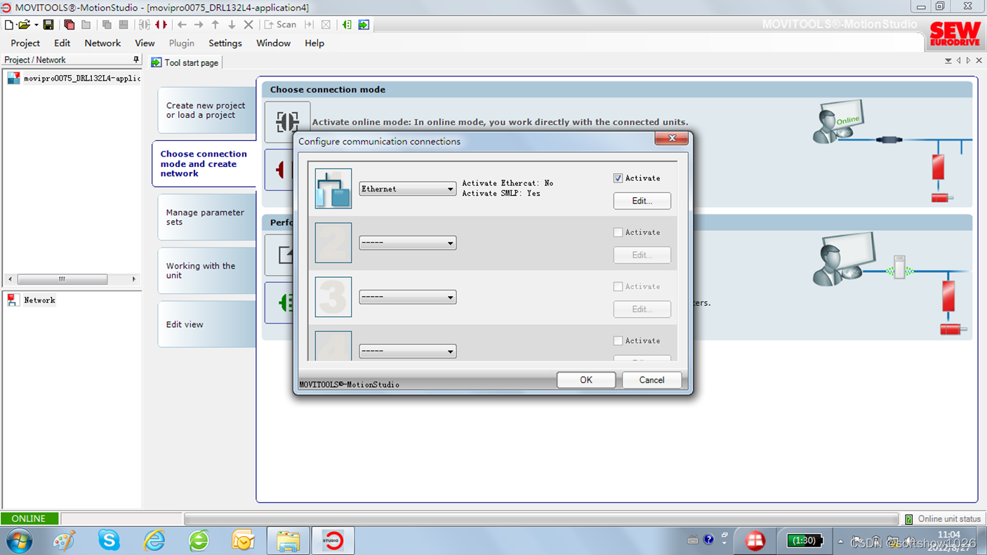 SEW Movidrive调试教程_无线连接sew motionstudio-CSDN博客
