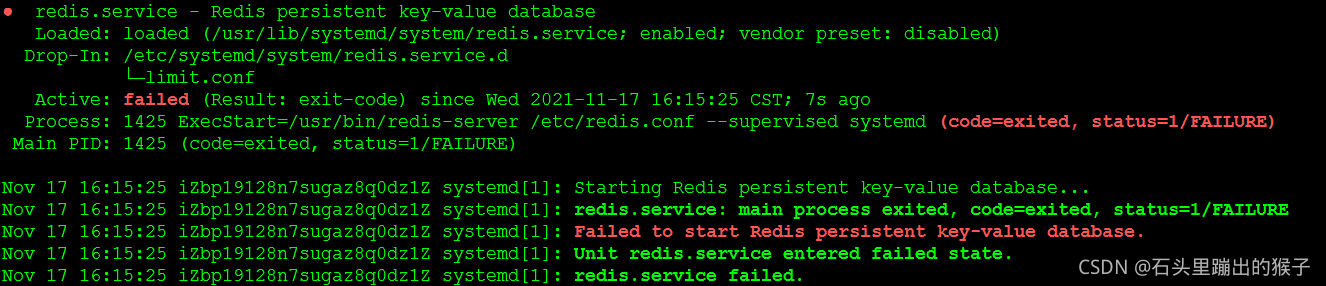 Centos7 Systemctl Redis failed To Start Redis Persistent Key value Databas CSDN centos7-systemctl-redis-failed-to-start-redis-persistent-key-value-databas-csdn