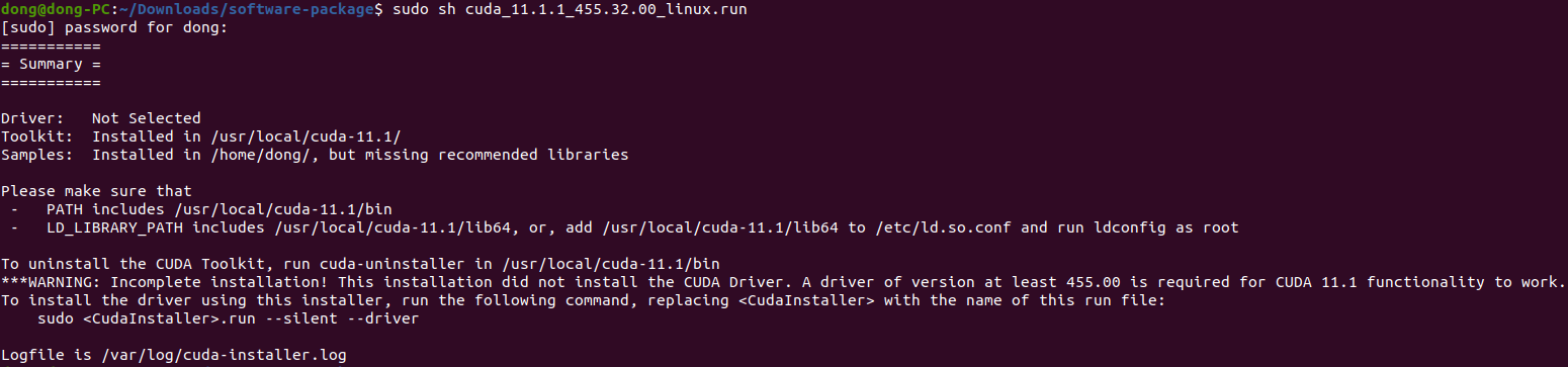 ubuntu 20.04 | 安装与卸载 Anaconda3 + CUDA 11.1 + cuDNN 8.0.5 + PyTorch 1.9.0_ubuntu20卸载anoconda3-CSDN博客