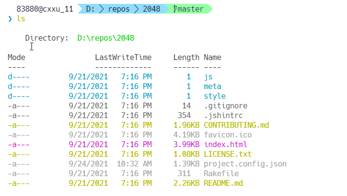powershell@Get-ChildItem美化@ls文件列表文件图标样式和配色@Terminal-icons@lsd ...