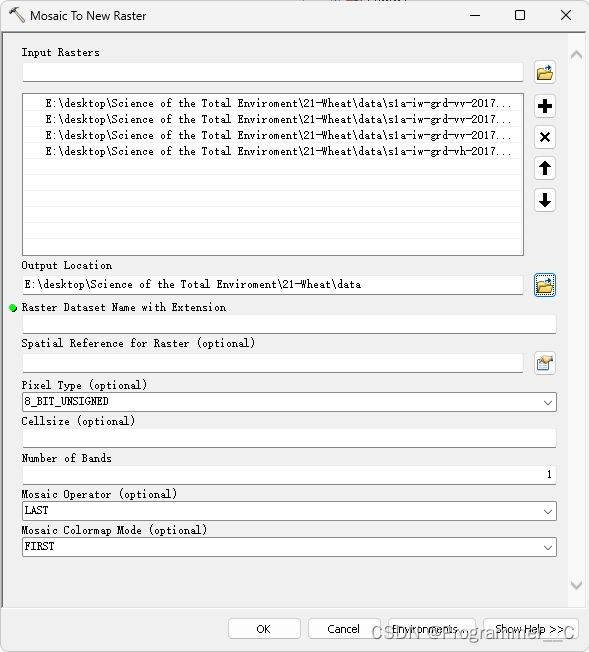 AcrMap 10.7 多裁剪图合成一个图-CSDN博客