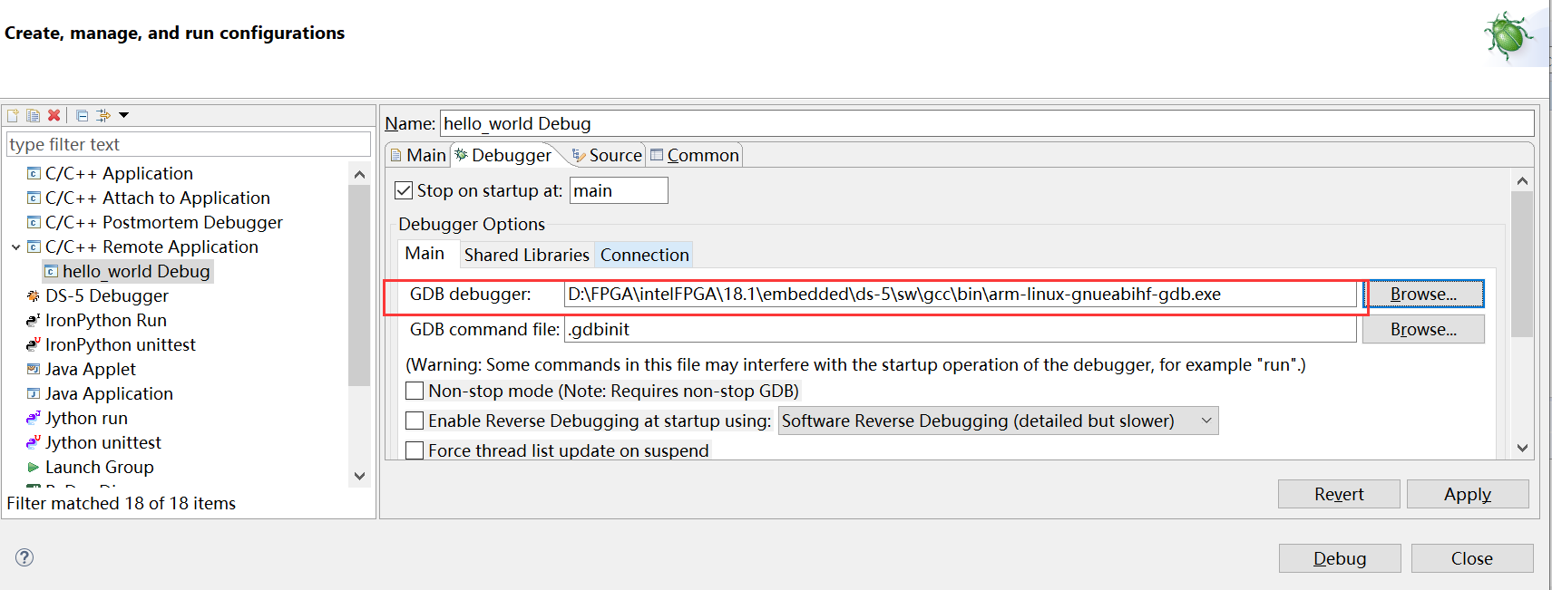 SOC EDS 中eclipse 中远程gdbserver调试与使用（超级详细）_eclipse gdbserver-CSDN博客
