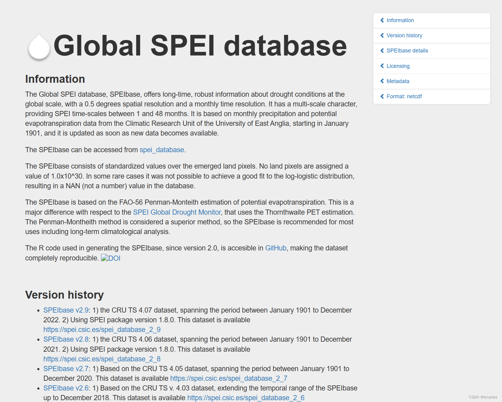 GIS、遥感和生态等领域常用数据集汇总【数据集】_spei数据集-CSDN博客