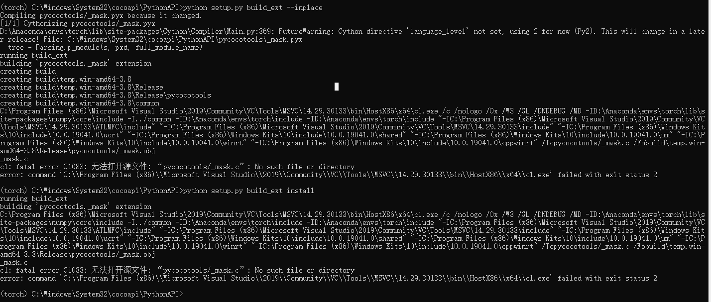detectron2安装在win10并运行测试--呕心沥血教程_Discipline※的博客-CSDN博客