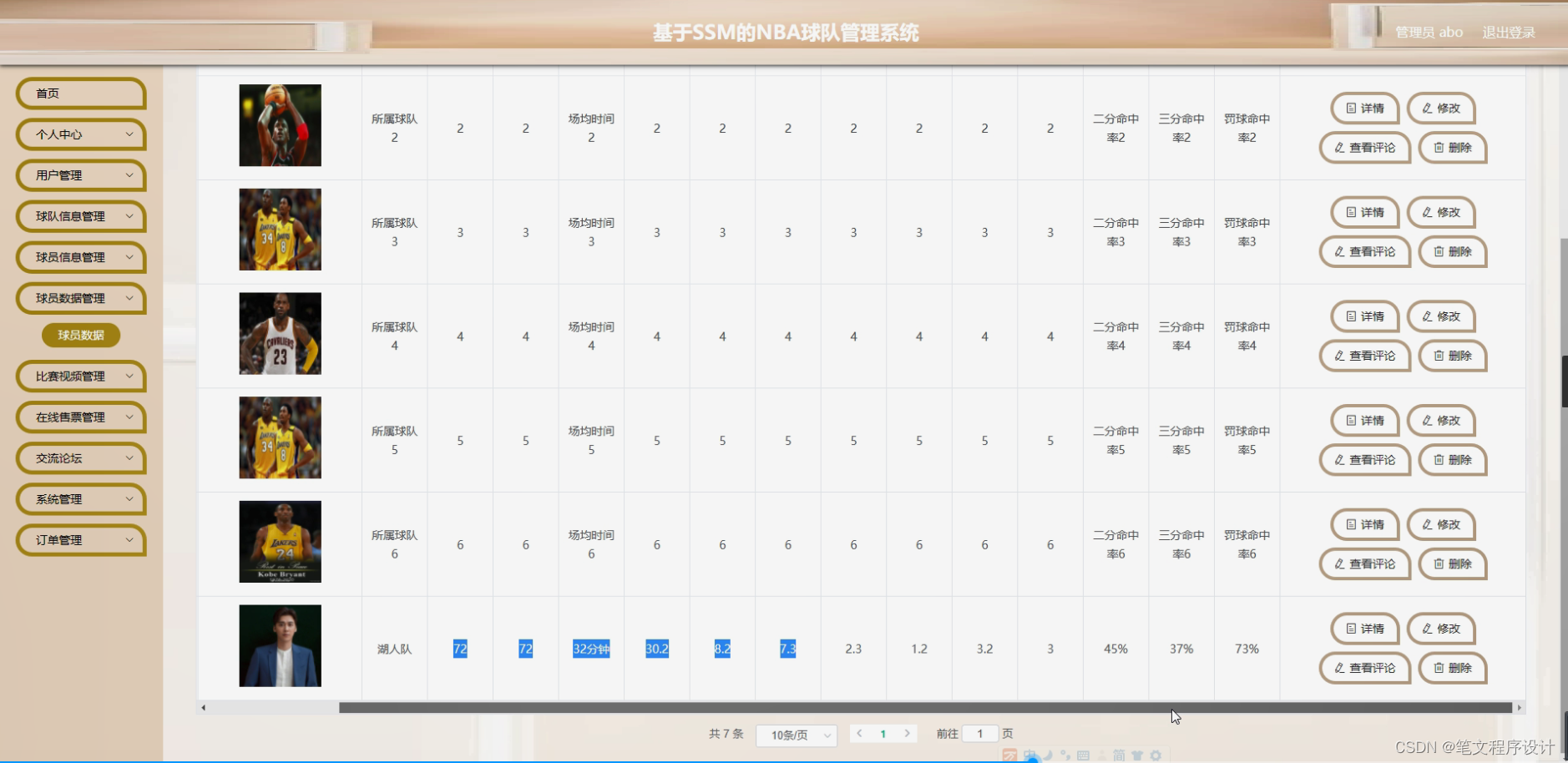 Java基于的nba球队管理系统（开题源码）nba的球队管理系统的优点 Csdn博客 