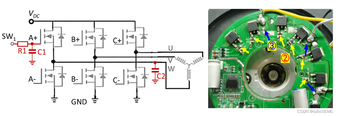 图文并茂：详细解析无刷电机EMI整改！（下）_电动车电机控制器emi-CSDN博客