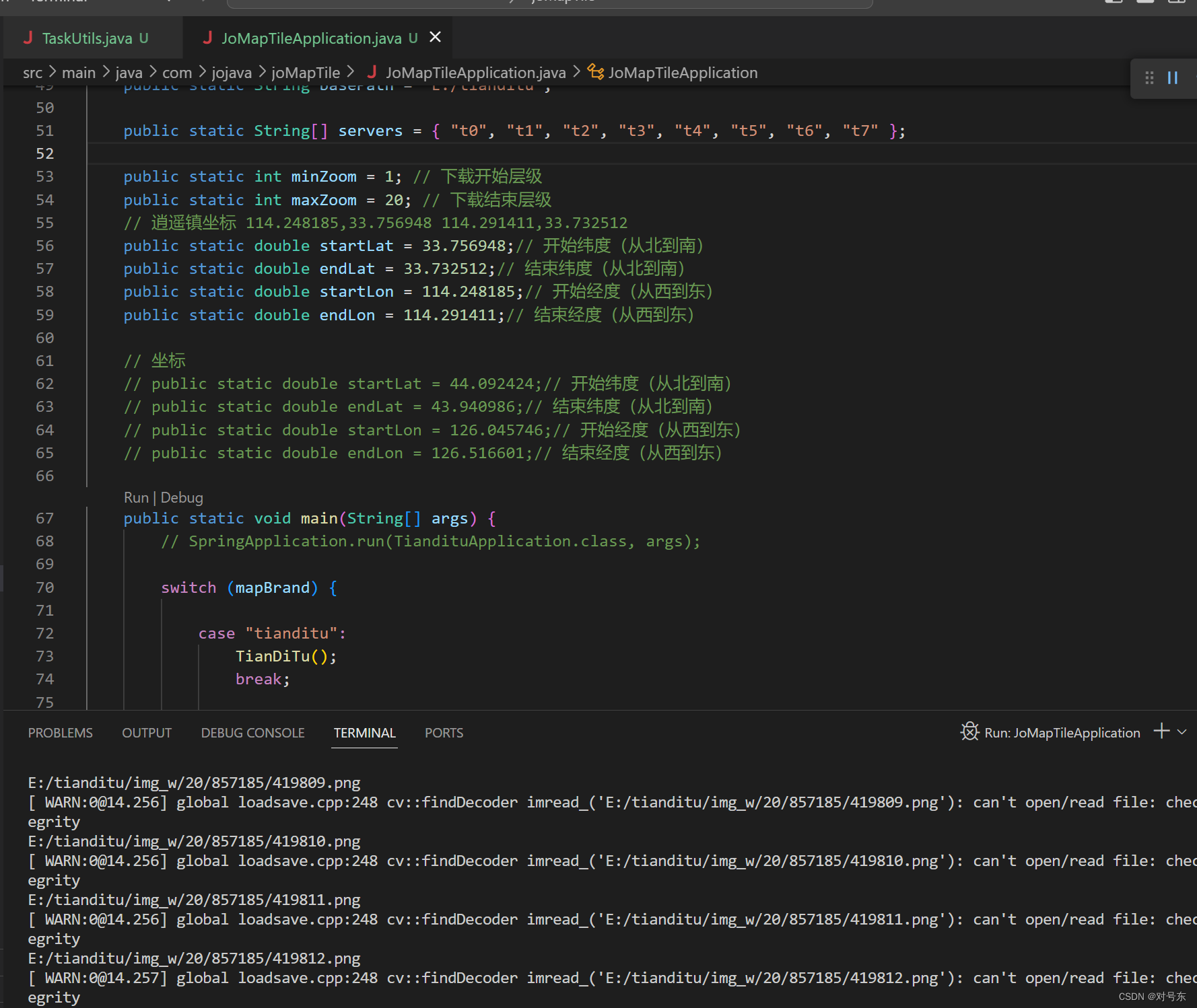 JAVA新实战4：用JAVA编写地图瓦片下载程序，并分级合并瓦片大图_java 实现地图瓦片-CSDN博客