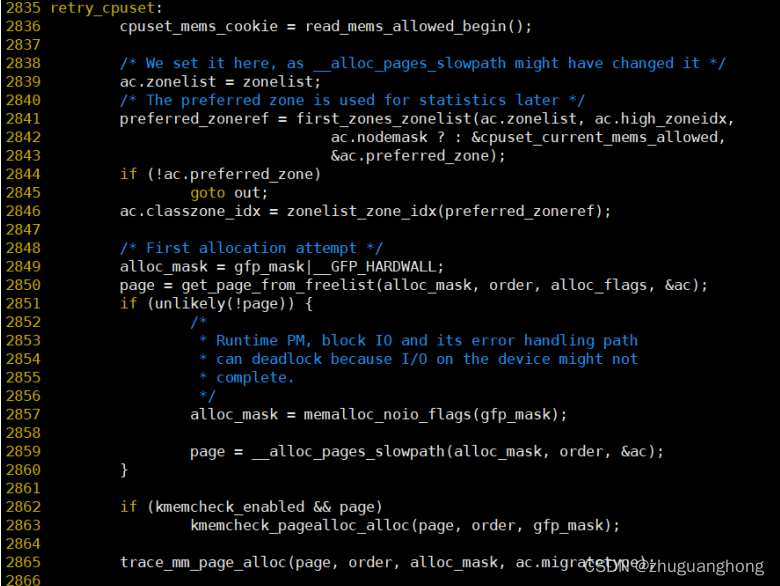 linux-内存管理_申请释放_fixing up to gfp:0x2cc0-CSDN博客