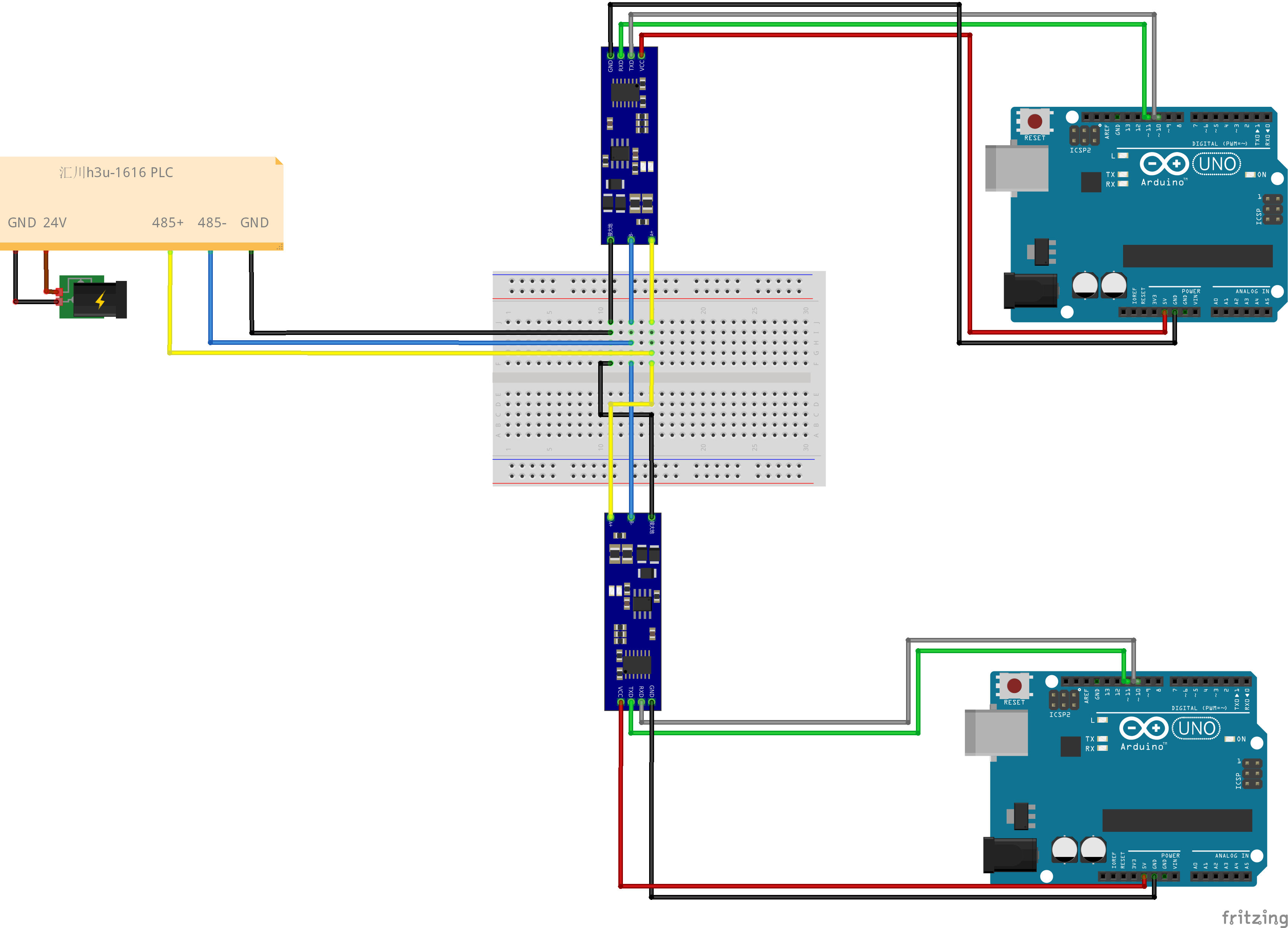 Fritzing软件绘制Arduino面包板接线图传感器模块库文件239_fritzing哪个表示串口-CSDN博客