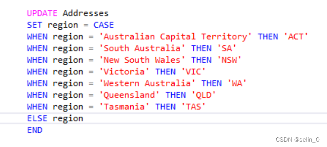 Sql 之 Case When 修改查询数据,不符合修改条件的部分则保持不变case When不变 Csdn博客