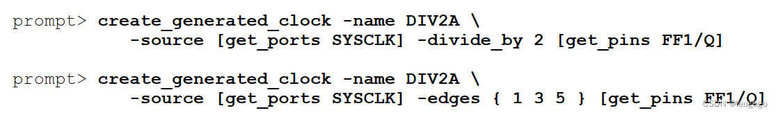 SDC-时钟约束_sdc combinational-CSDN博客