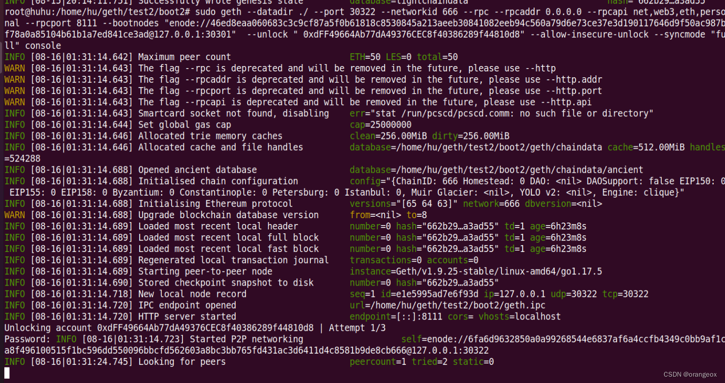 以太坊POA四节点部署_orangeox的博客-CSDN博客
