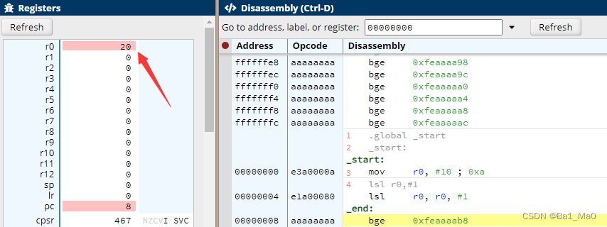 用ARM进行汇编语言编程（3）逻辑移位和轮换，条件与分支_lsl逻辑左移举例-CSDN博客