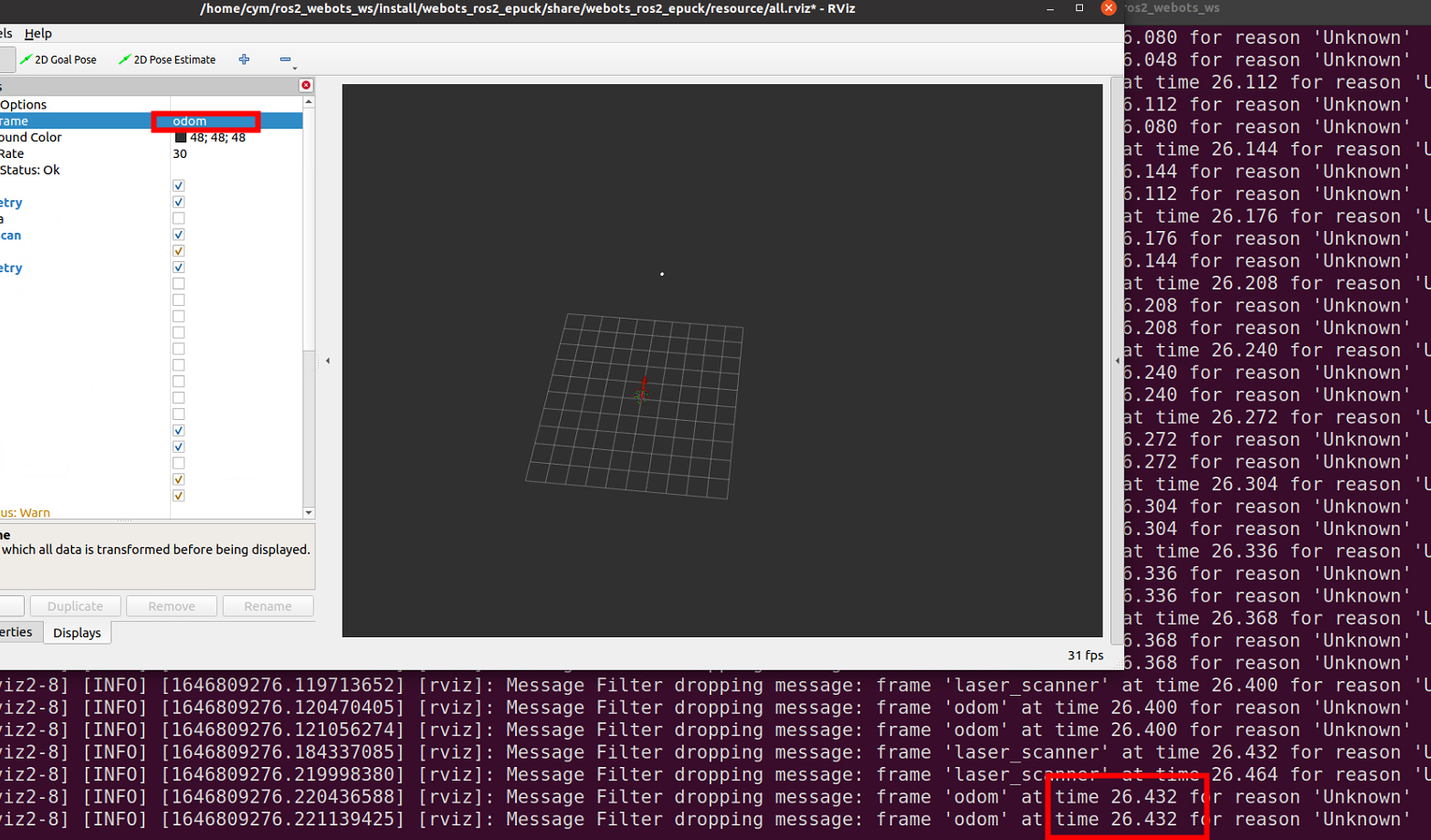 ROS2 FOXY 编译webots的相关问题_message filter dropping message: frame 'laser' at -CSDN博客
