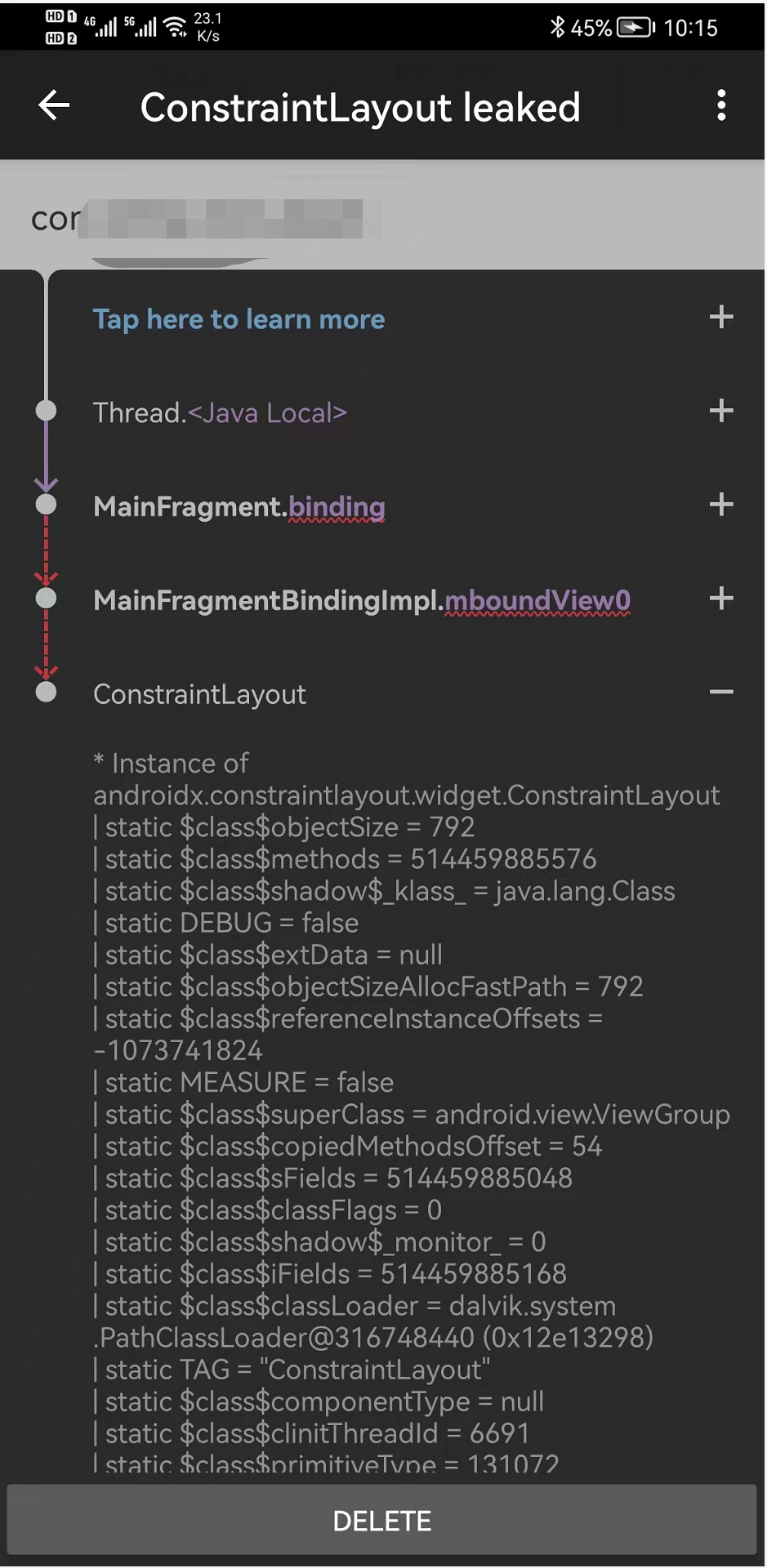 Android 解决XXX Layout leaked 使用Navigation 踩坑 XML内存泄漏_android navigation 缺点-CSDN博客