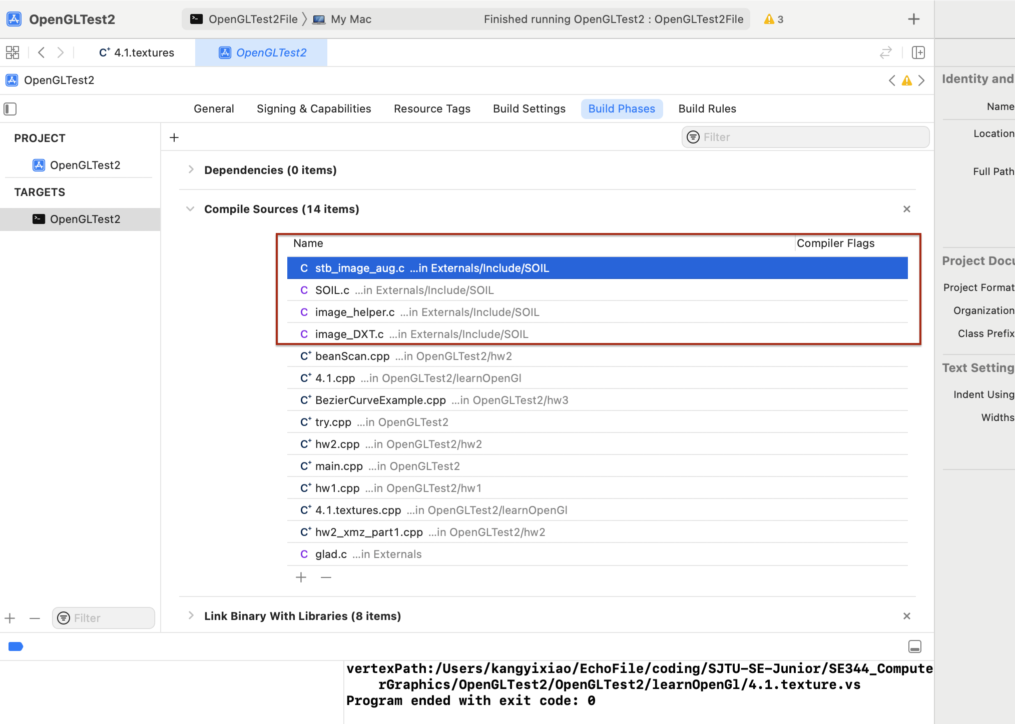 [MAC] Xcode OpenGL中SOIL库与stbi_load库加载图片_xcode opengl 加载 图像文件-CSDN博客