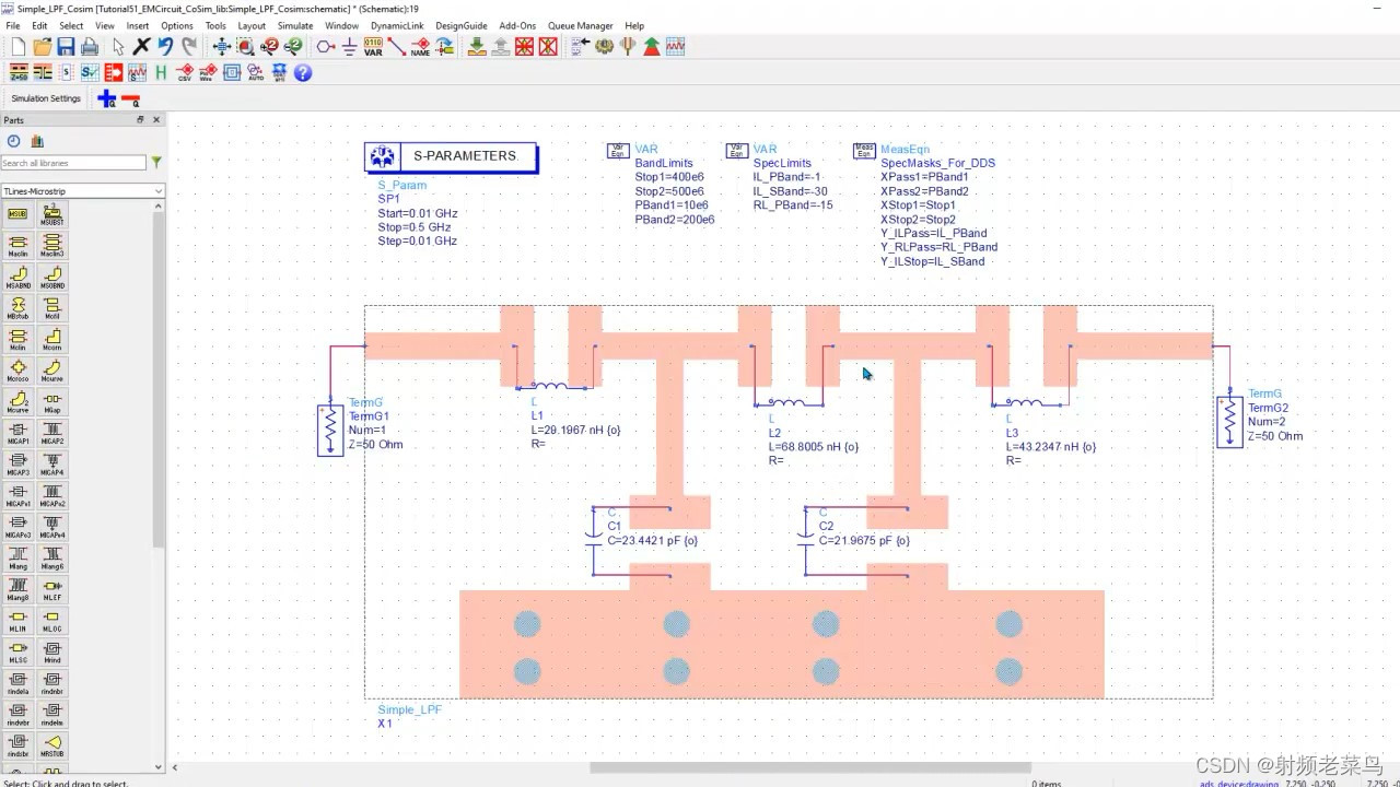 ADS EM Circuit Cosimulation_ads em仿真-CSDN博客