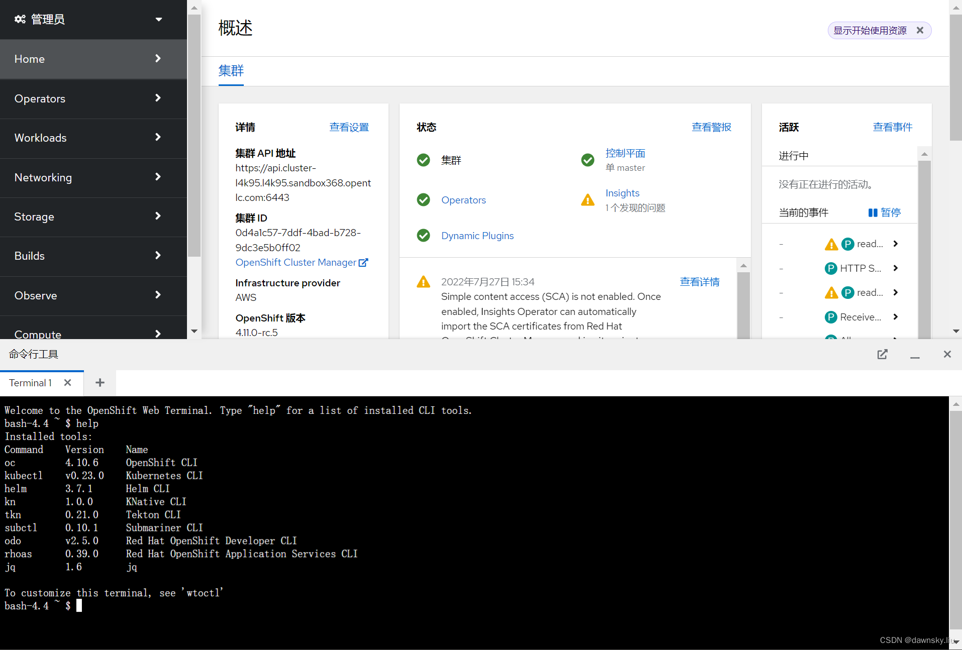 OpenShift 4 - 在控制台中安装使用 Web Terminal-EW帮帮网