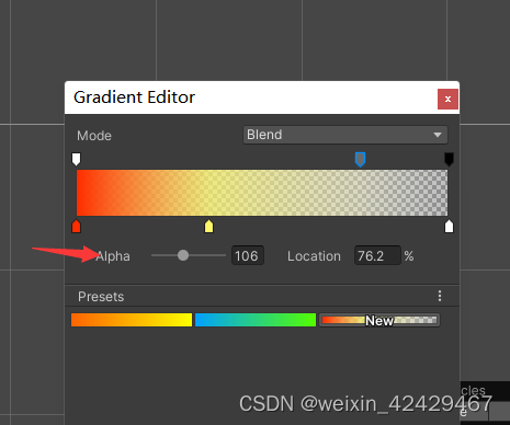 Unity ParticleSystem ColorOverLifeTime 粒子透明度设置_unity粒子背景不透明-CSDN博客