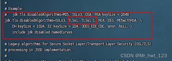 The server selected protocol version TLS10 is not accepted by client preferences [TLS13, TLS12 ...