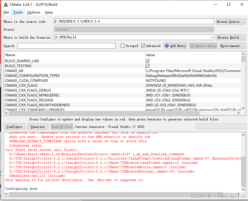 Windows系统下RTK的配置_rtk reconstruction toolkit-CSDN博客